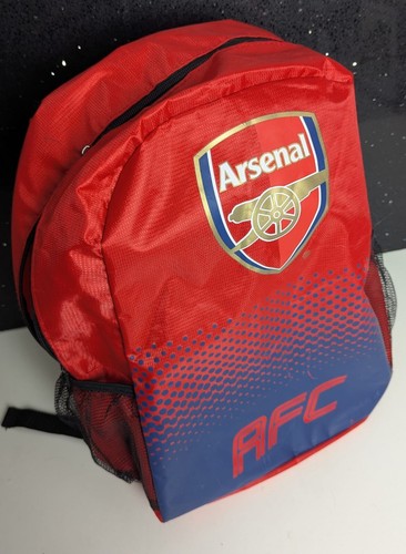 Arsenal FC Large Backpack/ Rucksack Football Bag Fade Red Excellent ...