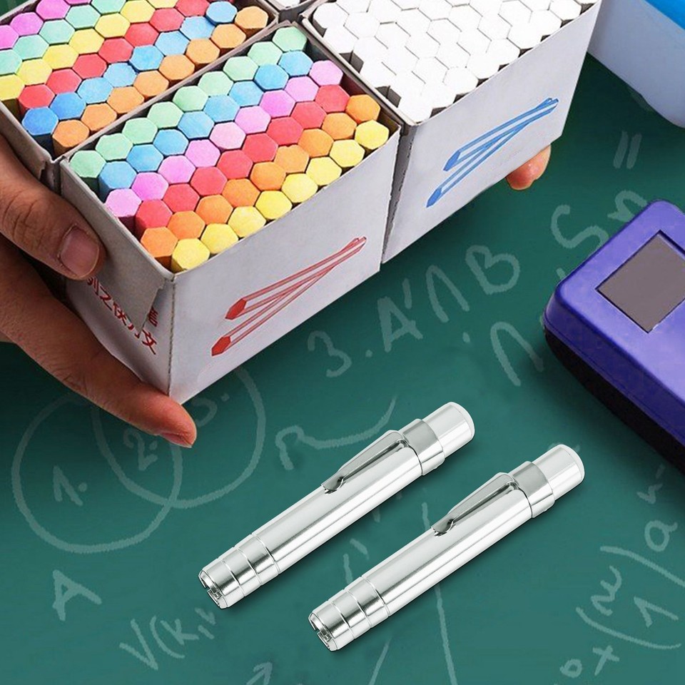 1Pcs Metall Kreidehalter Teacher'S Blackboard Saving Chalk Clip Clutch ...