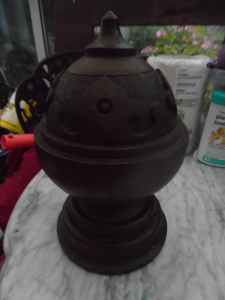 GOTHIC RECLAIMED LARGE CARVED OAK STAIR NEWEL POST CAP TOP FINIAL ...