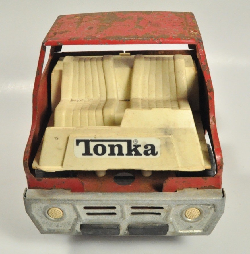 VINTAGE TONKA TRUCK TRACTOR RED METAL TOY FOR RESTORATION OR PARTS | eBay