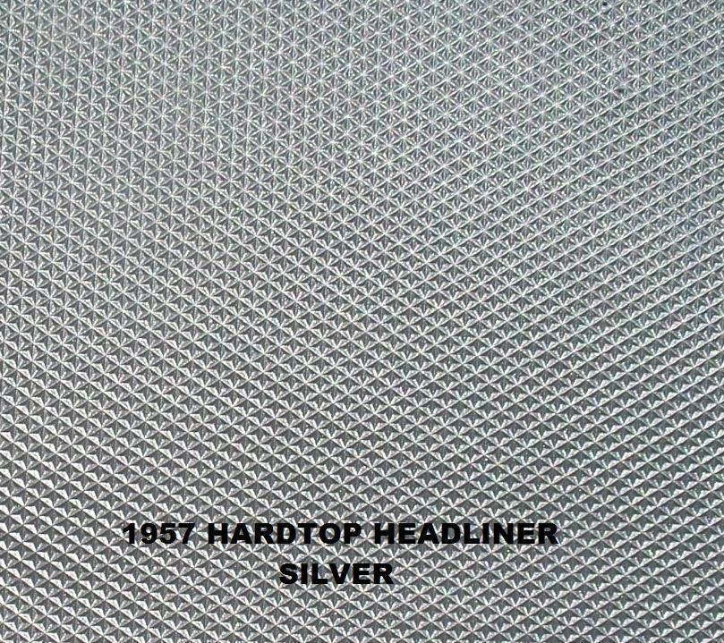 57 Chevy Bel Air 4-Door Hardtop Pyramid Vinyl Headliner 1957 Chevrolet ...
