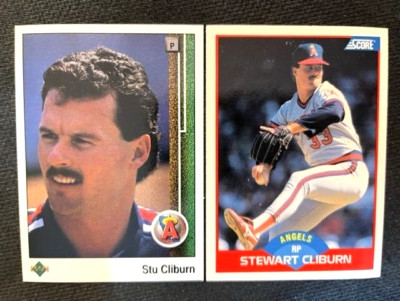 MLB - Stew Cliburn 1989 Upper Deck & 1989 Score Baseball - Angels | eBay