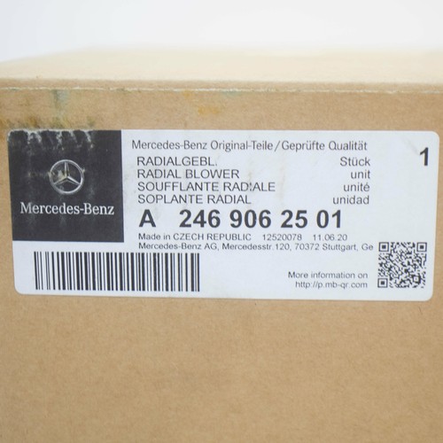 NEW MERCEDES-BENZ CLA COUPE C117 IMPELLER BLOWER MOTOR A2469062501 246 ...