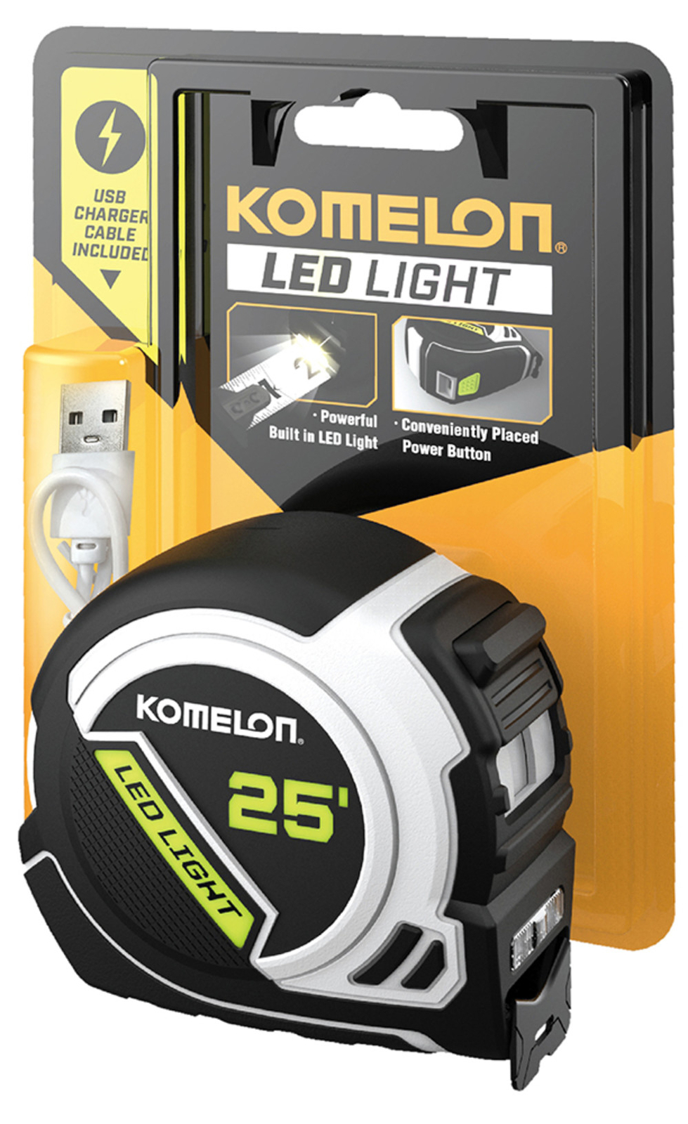 Komelon 25' X 1In Led Lighted Tape Measure | eBay