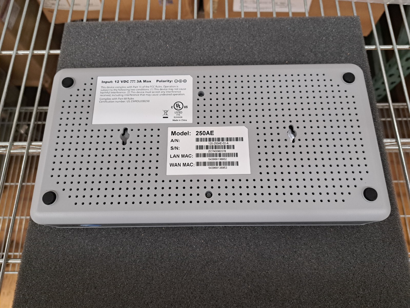 New, AT&T, 250IAD, Broadband Wifi Modem Internet Router, Alt PN: ATT ...