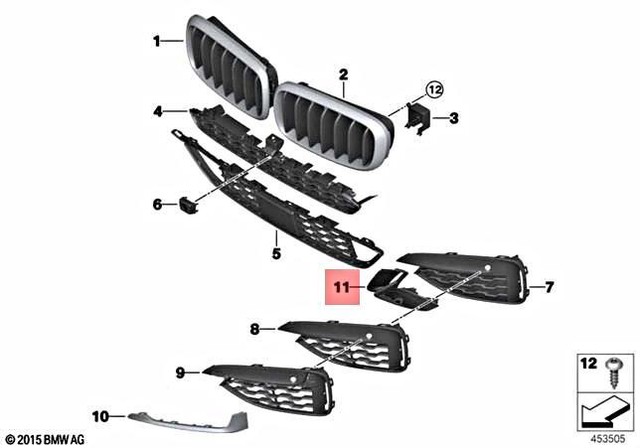 Genuine BMW OEM 51118058557 Air Channel Left for sale online | eBay
