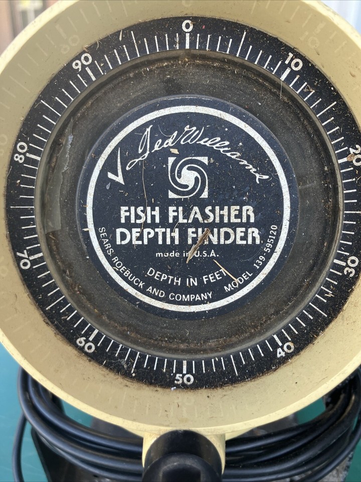 vintage sears roebuck Ted Williams Fish Flasher Depth Finder Model 149 ...