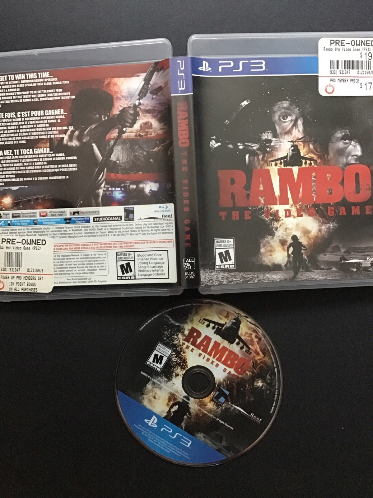 Rambo: The Video Game PlayStation 3 NTSC USA CIB Complete - Great ...