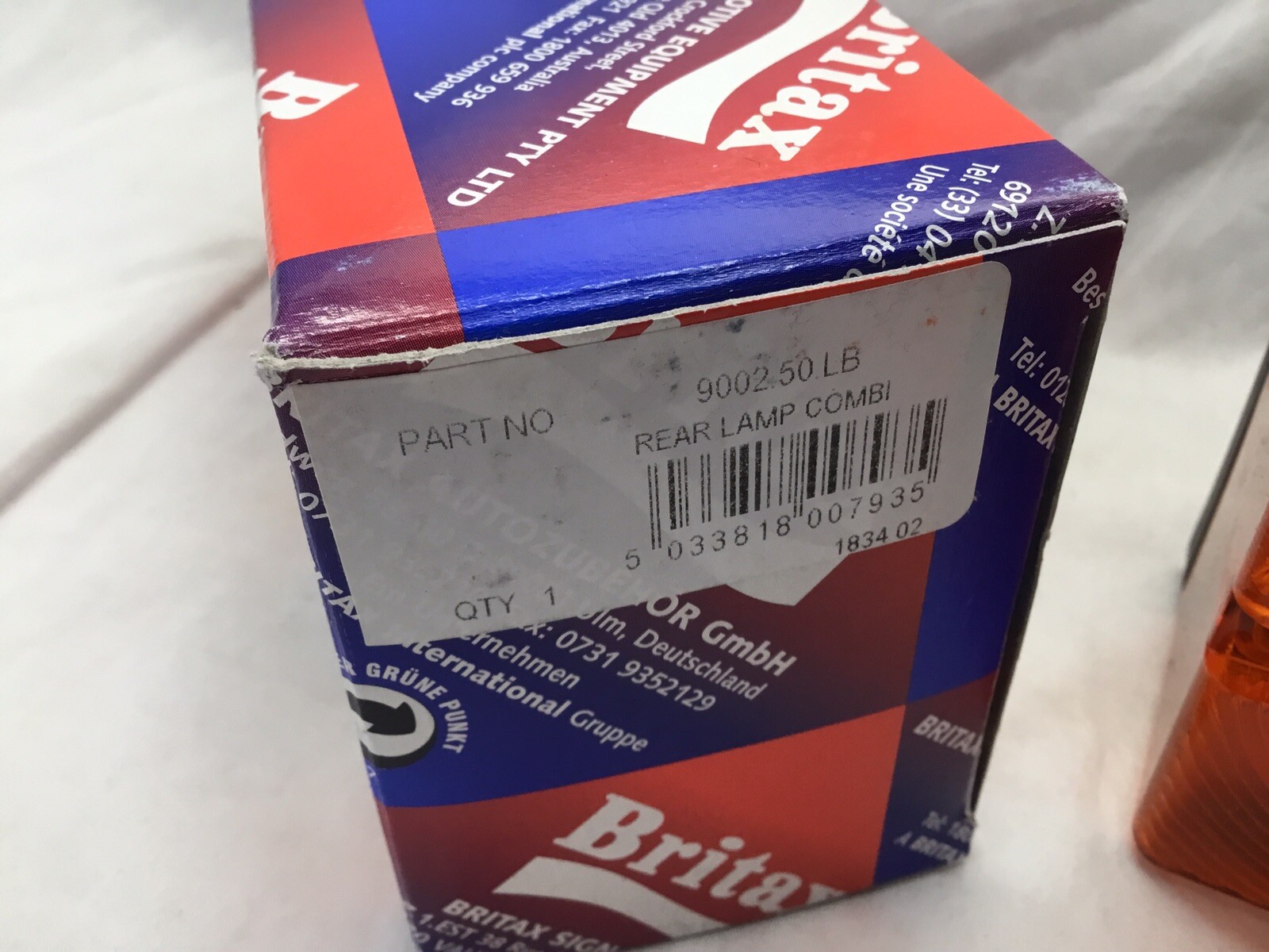 Britax 9002.50.LB Rear Lamp Combo Taillight Stop Turn Assembly Lens ...