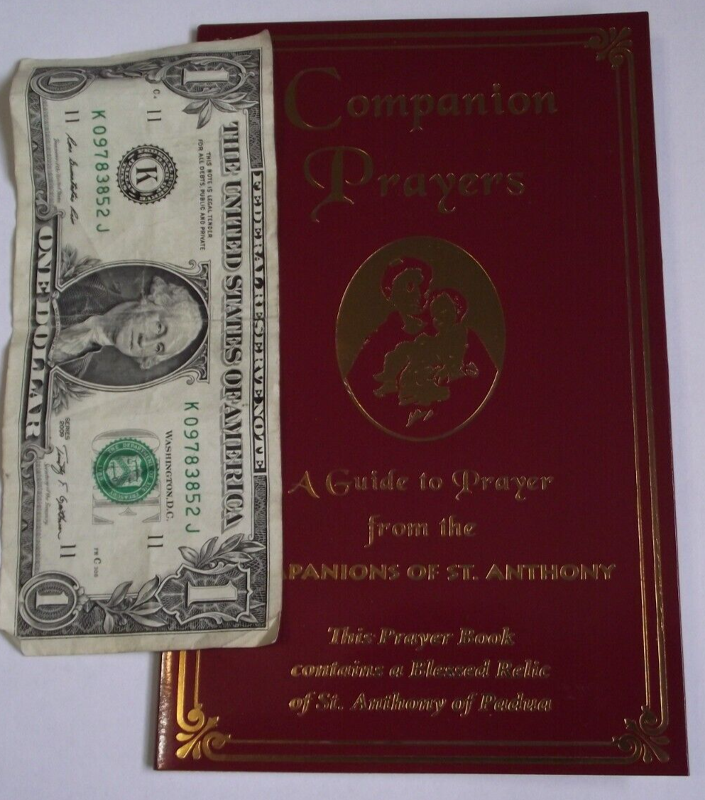 28 Page New nos Relic guide to prayers book booklet Companion of Saint ...