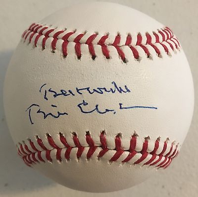 Bill Clinton Signed Autographed Oml Baseball 42 President Psa/dna Pen ...