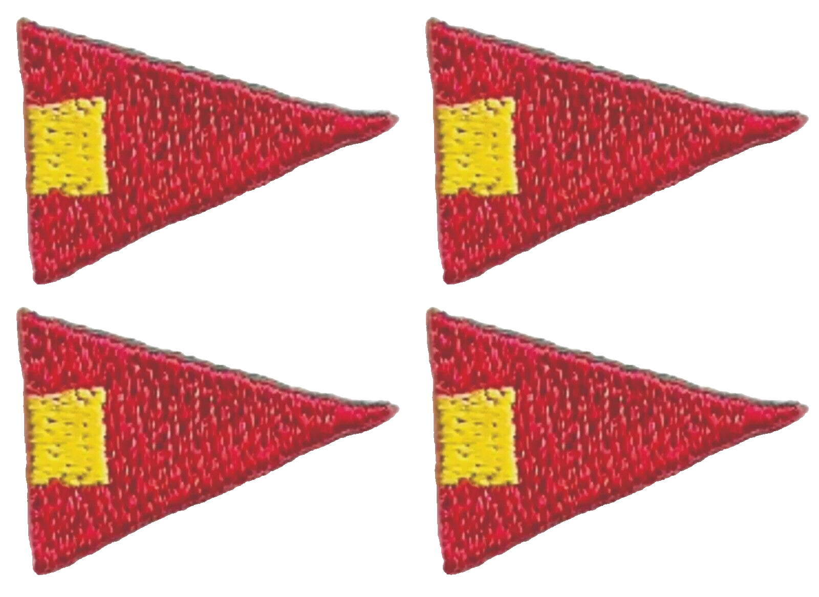 Maritime Signal Flag 4th Repeater Sub Patch Embroidered Cut out Iron on ...