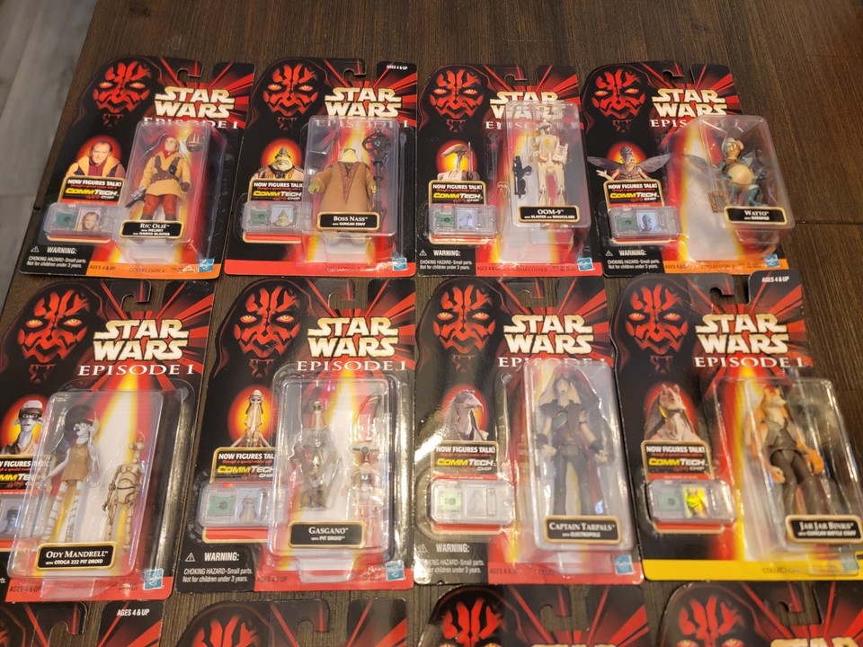 Star Wars Episode 1 Lot of 23 Action Figures w/CommTech Chip NEW ...