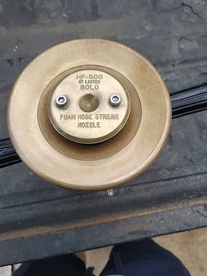 Elkhart Brass Foam Hose Stream Nozzel- MODEL HF-500 UL Listed 80L0 ...