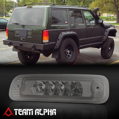 Fits 1997-2001 Jeep Cherokee [Chrome/Smoke] LED Third 3rd Brake Light ...