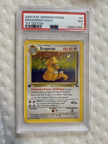 Dragoran First Edition / Erste Edition PSA 7 Holo Fossil | eBay.de