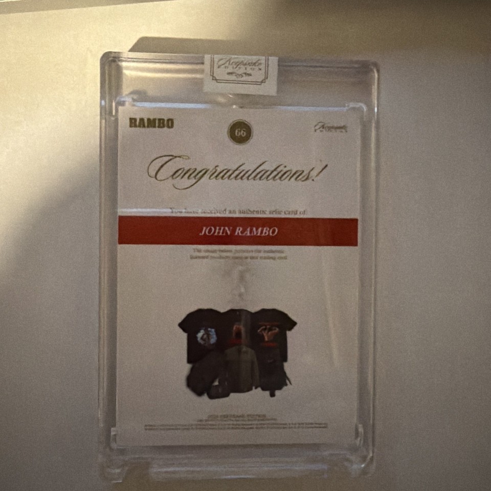 2024 Keepsake Edition John Rambo First Blood #66 Relic Patch 1/1 | eBay