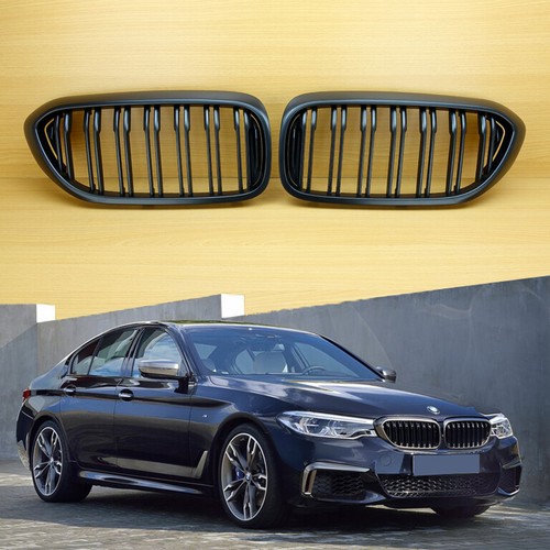 Matte Black 2017-2018 For BMW 5-Series G30 G31 Front Kidney Grille M ...