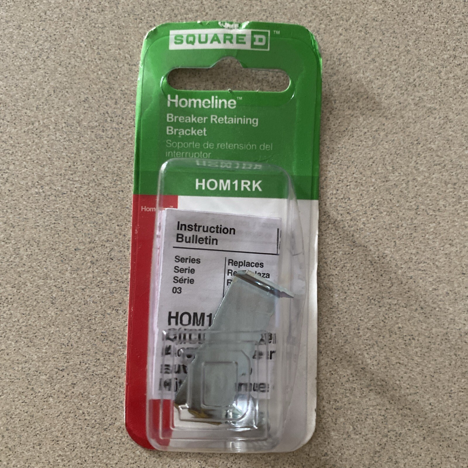 Square D Homeline HOM1RK Main Breaker Retaining Bracket Kit Series 3 | eBay