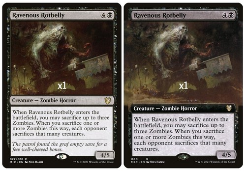 MTG Commander: Innistrad: Midnight Hunt MIC Ravenous Rotbelly MINT ...