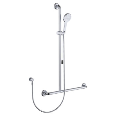 Fienza Luciana Care Inverted T Rail Shower Push Pull Slider Left-Hand ...