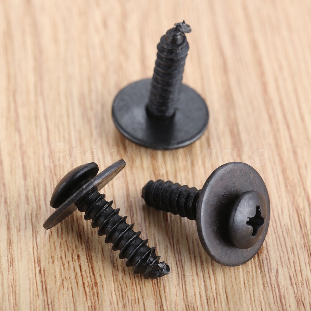 20x 6mm Car Body Fender Retainers Self Tapping Fasteners Screws Hex ...