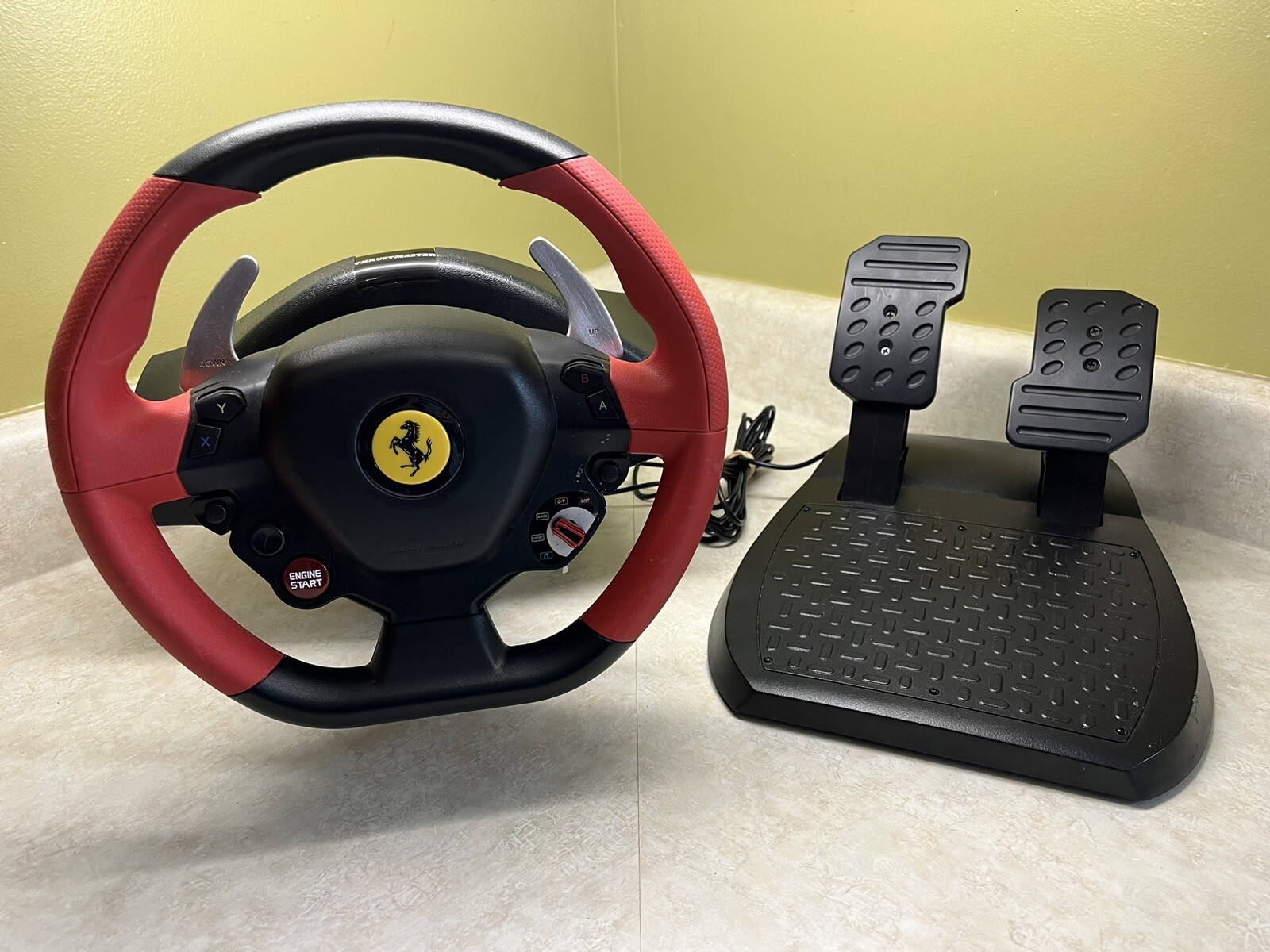 Thrustmaster Ferrari 458 Spider (4460105) Racing Wheel And Pedals Set ...