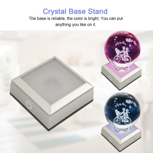 Colorful LED Light Crystal Display Stand Base Spare Part Accessories ...