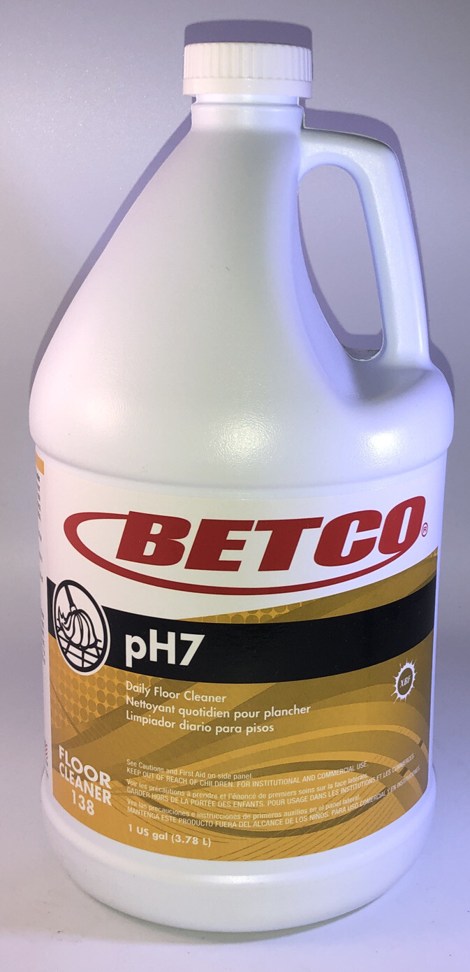 SHIPS N 24 HRS-Betco pH7 #138 Daily Floor Cleaner Lemon Scent 1 Gal ...