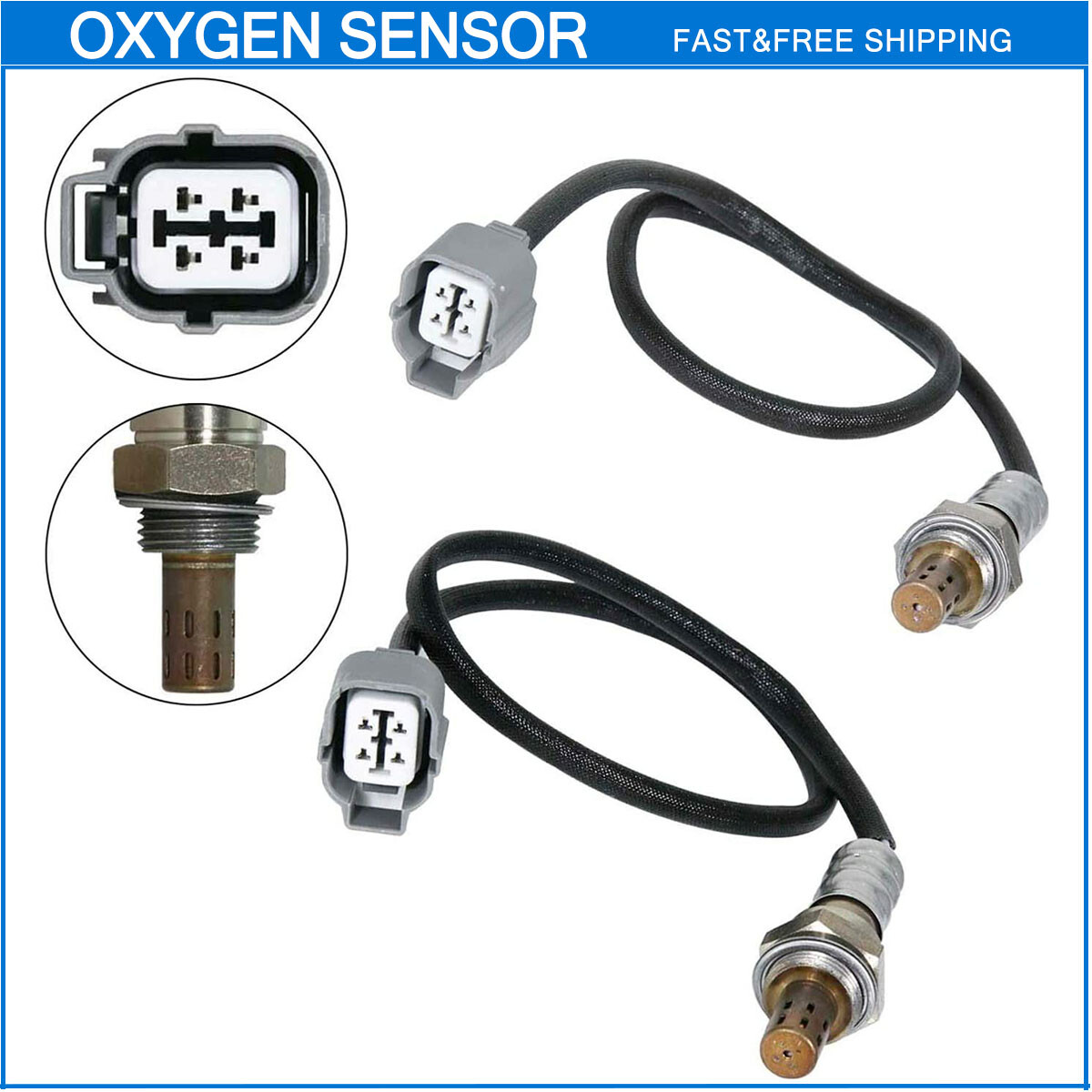 2pcs for Honda Civic Accord Upstream and Downstream 01-2003 Oxygen ...