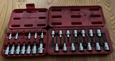 Mac Tools lot SXA14B SAE Metric Hex Driver Socket Set ST13B TORX T8-T60 ...