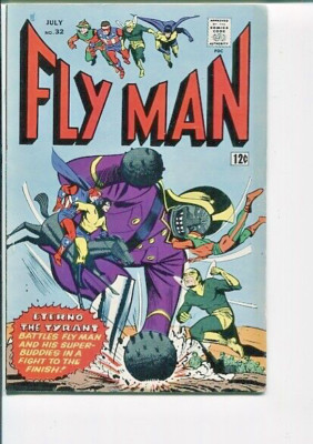 FLY MAN 32 FN+ FLY GIRL MIGHTY CRUSADERS 1965 | eBay