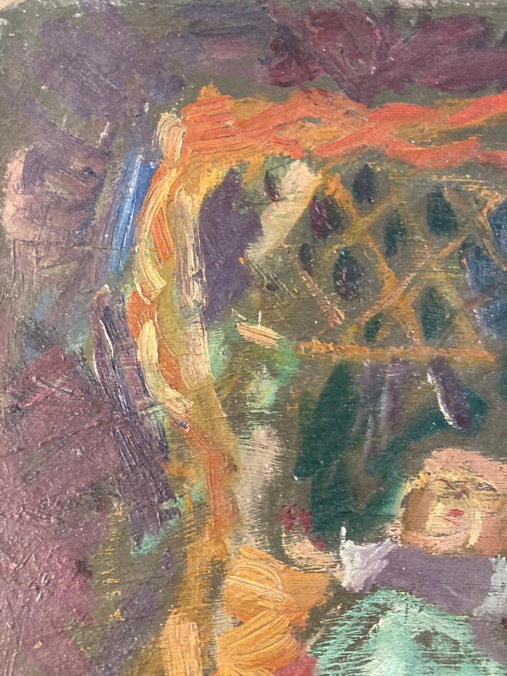 Very Pretty Painting Still Life Chair Doll Oil Panel Simon Claude ...