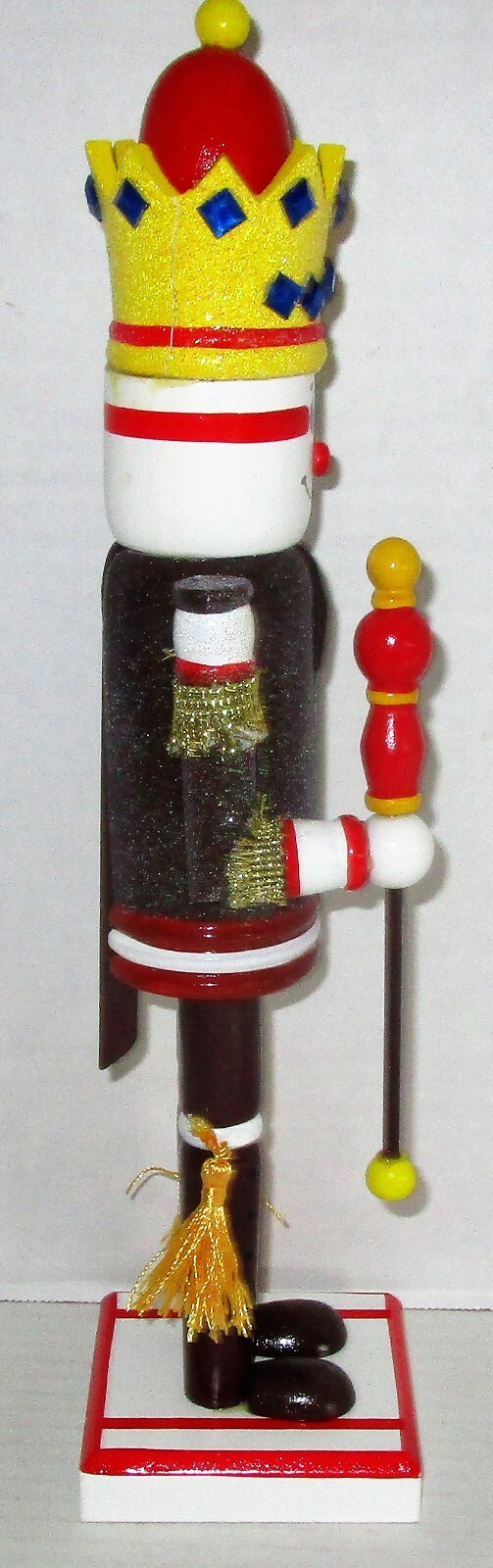 CHRISTMAS WOODEN TOOTSIE ROLL NUTCRACKER 14" With SCEPTER [Reduced] | eBay