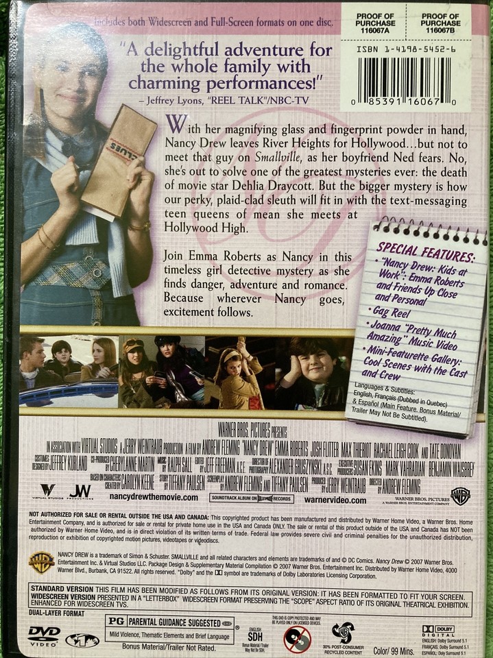 Nancy Drew (DVD, 2008) 85391160670| eBay