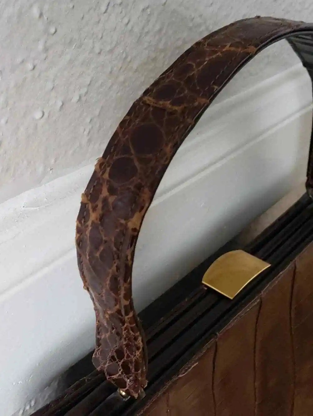 VTG Deitsch Alligator Skin Bag - Gem