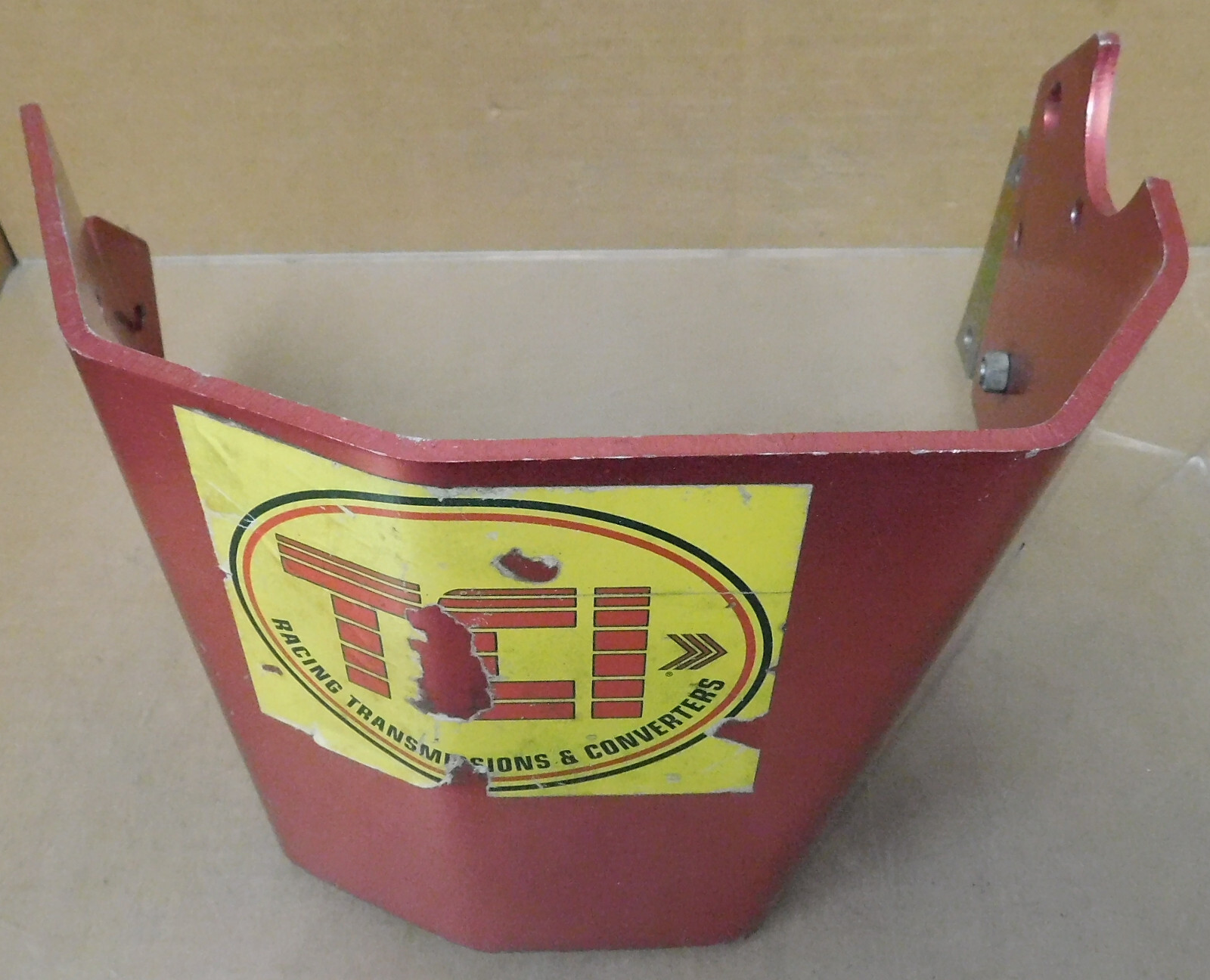 TCI 970000 SFI Trans Shield, Red Aluminum, GM Powerglide, W/Hdw, Out Of ...