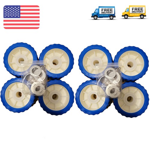8 PCS PP Boat Trailer Roller Marine Ribbed Wobble Roller 120*70*19mm ...
