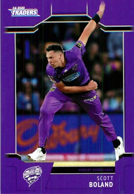 2020 2021 HOBART HURRICANES BBL Cricket Card SCOTT BOLAND Traders | eBay