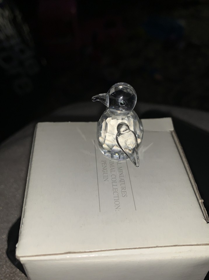 AVON Penguin Crystal Miniatures Winter Animal Collection Box | eBay