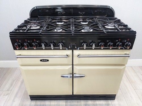AGA MASTERCHEF XL 110CM WIDE DUAL FUEL RANGE COOKER IN CREAM A278 | eBay UK