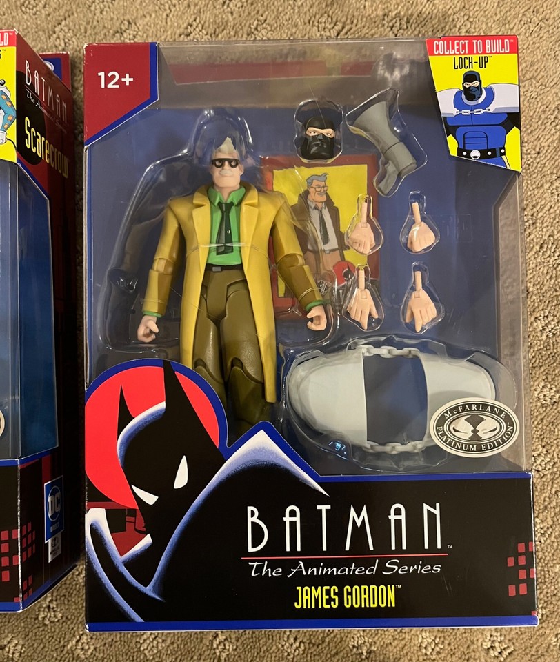 McFarlane Batman The Animated Series James Gordon & Scarecrow Platinum ...