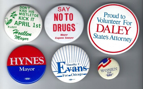 VINTAGE CHICAGO MAYOR & CANDIDATE CAMPAIGN BUTTONS - GROUP G | eBay