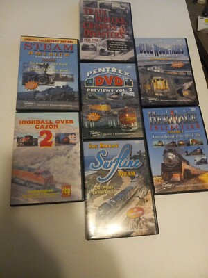 Lot Of 7 Railroad DVDs | eBay
