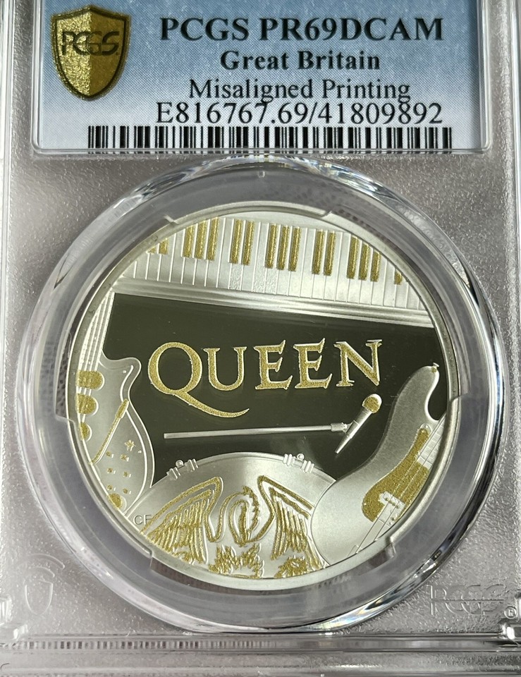 2020 Great Britain Music Legends Queen Error 1 oz Silver Proof Coin ...