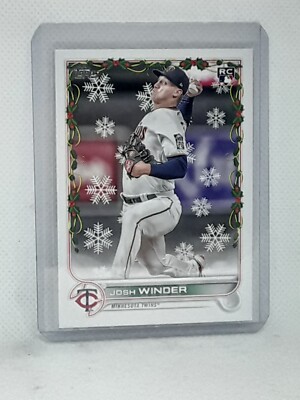 Josh Winder 2022 Topps Holiday Baseball - #HW140 RC - Minnesota Twins ...