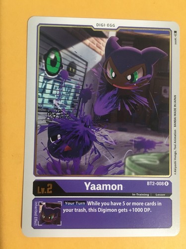 Yaamon BT2-008 R Digimon CCG | Release Special Booster Near Mint ...