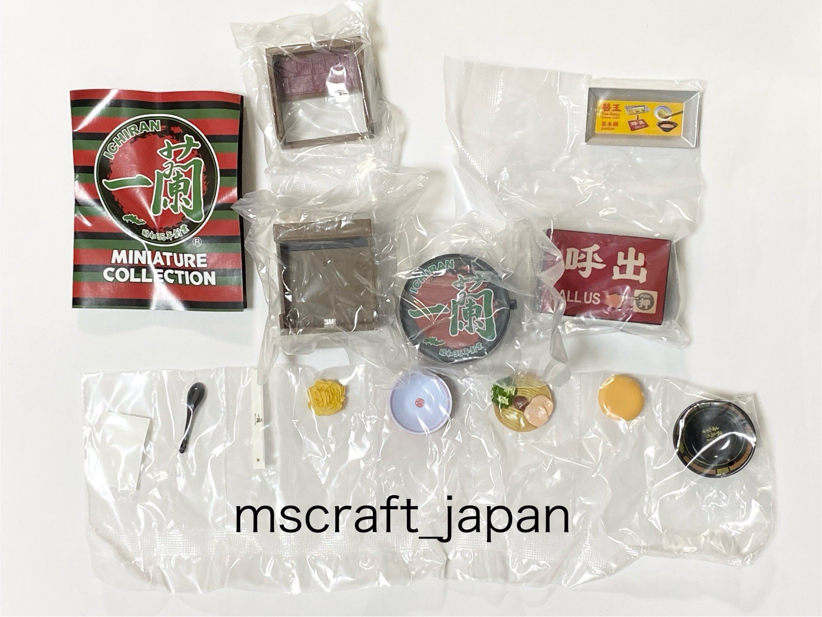 Ichiran Ramen Miniature collection Gashapon Capsule Toy Figure Complete ...