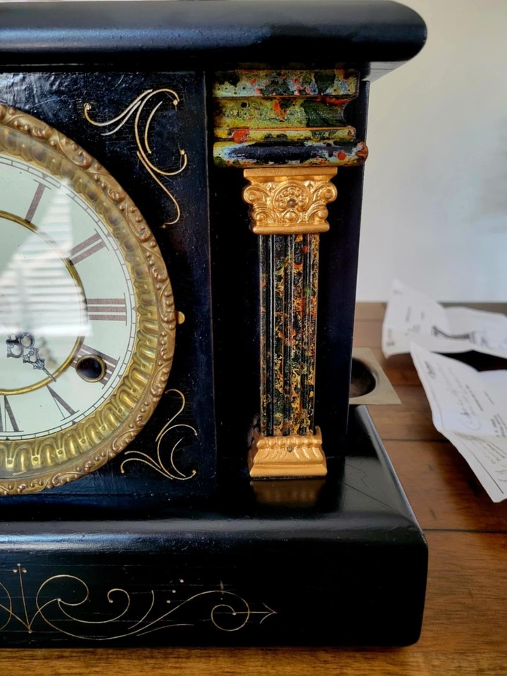 Antique Wizard Mystery Mantle Clock Coin-op Cigar Trade Stimulator | eBay
