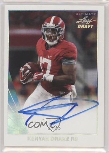 2016 Leaf Ultimate Draft - 1990 Leaf Autographs Kenyan Drake #BA-KD2 ...
